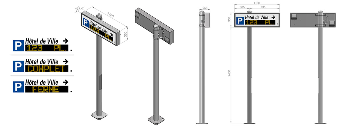 signalisation-dynamique-serie-1100-95S-mat - Michat - Traffic Solutions